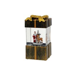 SIGRO Weihnachtsfigur LED Geschenkbox mit Weihnachtsmann (Stück