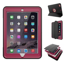 Wigento Tablet-Hülle Mehrteilige Hybrid Outdoor Schutzhülle Case Pink für Samsung Galaxy Tab A 10.5 T590 / T595 Tasche Wake UP 3folt
