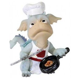 Funny Dragon Dekofigur Dekofigur Funny Dragon Lustiger Drache Bad Cook Höhe 8 cm Kunststoff