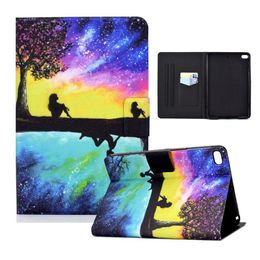 Wigento Tablet-Hülle Für Apple iPad Mini 2 / 3 / 4 / 5 Motiv 3 Tablet Tasche Kunst Leder Hülle Etuis