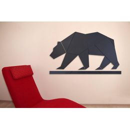 SIBAL Design.Home Wanddekoobjekt Low Poly Silhouette "Bär" (1