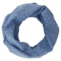 JOLLAA Loop Blume Mint Blau Musselin