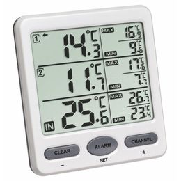 Tfa Dostmann Raumthermometer Ersatzdisplay für Trio TFA 30.3062.DP Zusatzdisplay