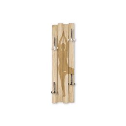 Kreative Feder Wandgarderobe Wand-Garderobe „Yoga“ aus Holz