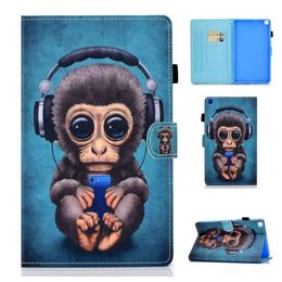 Wigento Tablet-Hülle Für Samsung Galaxy Tab A7 Lite 2021 8.7 Motiv 9 Tablet Tasche Kunst Leder Hülle Etuis