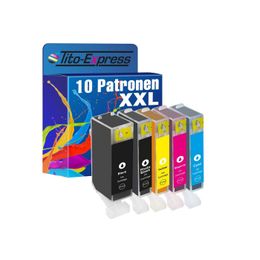 Tito-Express 10er Set ersetzt Canon PGI-525 CLI-526 XL Tintenpatrone (Multipack