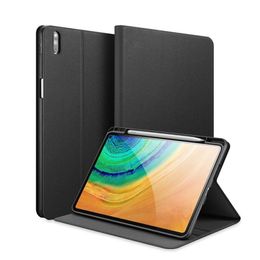 Dux Ducis Tablet-Hülle Hartschale mit Smart Sleep und integrierter Standfunktion Etui Schutz Hülle Tasche Cover kompatibel mit HUAWEI MATEPAD Pro 10.8" Schwarz