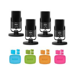 RODE MICROPHONES Mikrofon Rode NT-USB Mini 4er Set + Colors Farb-Tags