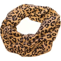 AvaMia Modeschal Loop Schlauchschal Schal Damenschal Pashminal Leopard Look 26 cm x 75 cm