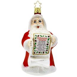 Hamburger Weihnachtskontor Christbaumschmuck Santa! Weihnachtswünsche