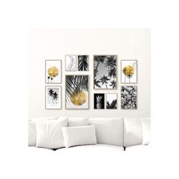 homestyle-accessoires Poster Bilder Set Wandbilder MALIBU BEACH LIFE PALMEN DIN A3/A4/A5
