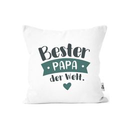 MoonWorks Dekokissen Kissenbezug Beste/r Mama/Papa der Welt Geschenk Mama Papa Geburtstag Weihnachten Danke sagen MoonWorks®