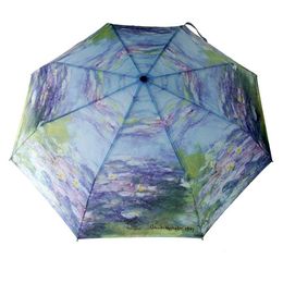 ROSEMARIE SCHULZ Heidelberg Taschenregenschirm Taschenschirm Automatik Regenschirm Seerosen Claude Monet