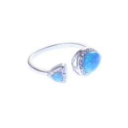 Bella Carina Fingerring Opal Ring mit Zirkonia