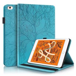 Wigento Tablet-Hülle Aufstellbare Kunst-Leder Tasche Baum Muster für Apple iPad Mini 2 / 3 / 4 7.9 Zoll Etuis Hülle Cover Schutz Case Zubehör