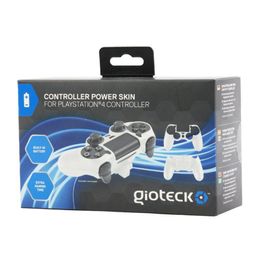 GIOTECK Controller-Schutzkappe GIOTECK Controller Power-Skin Hard-Case Akku Hülle Shell für Sony PS4 Controller Dualshock 4