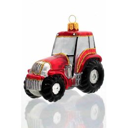 Hamburger Weihnachtskontor Christbaumschmuck Traktor Trecker rot