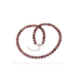 Bella Carina Perlenkette Kette mit Rhodochrosit Perlen 6 mm