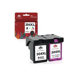 Toner Kingdom 304 304XL Druckerpatronen Tintenpatrone (2er-pack Schwarz + Farbe