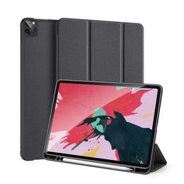 Dux Ducis Tablet-Hülle Dux Ducis Buch Tasche Hartschale mit Smart Sleep Standfunktion für Apple iPad Pro 11" (2020) Tablet Hülle Schutzhülle Schwarz