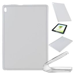 Wigento Tablet-Hülle Für Lenovo Tab E10 TB-X104F 10.1 Transparent Hülle Tablet Tasche Cover + H9 Hart Glas