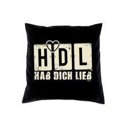 Soreso® Soreso® Dekokissen Kissen HDL Hab Dich lieb Kissenbezug und Füllung