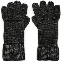 styleBREAKER Strickhandschuhe Glänzende Strick Handschuhe