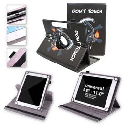 Wigento Tablet-Hülle Für Huawei MediaPad T5 10.1 Zoll 360 Grad Rotation Universell Motiv 17 Tablet Tasche Kunst Leder Hülle Etuis