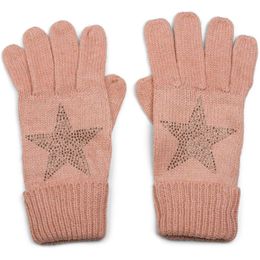 styleBREAKER Strickhandschuhe Strick Handschuhe mit Strass Stern