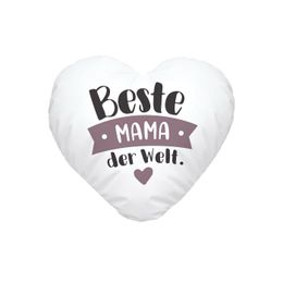 SpecialMe Dekokissen Herzkissen Beste/r Papa Mama der Welt schönes Geschenk zum Muttertag Vatertag Weihnachten Geburtstag Eltern SpecialMe®