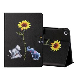 Wigento Tablet-Hülle Für Samsung Galaxy Tab A7 T500 / T505 2020 Motiv 6 Tablet Tasche Kunst Leder Hülle Etuis