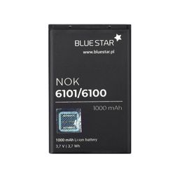 BlueStar Akku Ersatz kompatibel mit Nokia 6100 / 6101 / 6103 1000 mAh Austausch Batterie Accu BL-4C Smartphone-Akku