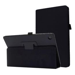Wigento Tablet-Hülle Aufstellbare Kunst-Leder Tasche für Lenovo Tab E10 TB-X104F 10.1 Etuis Hülle Cover Schutz Case Zubehör
