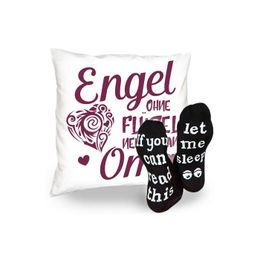 Soreso® Soreso® Dekokissen Kissen Engel ohne Flügel nennt man Oma & Sprüche Socken Sleep