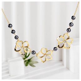 Mein Style Collier-Set Mein Style Collier mit Ohrringen COM042 Blume