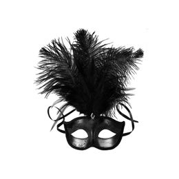 dressforfun Kostüm Venezianische Maske mit Federn