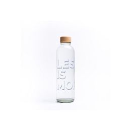 Yogabox Trinkflasche CARRY 0.7 l LESS IS MORE GLAS