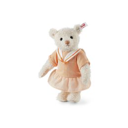 Steiff Dekofigur Teddybär Edith weiß mit Kleid orange 24 cm Steiffbär 0150239