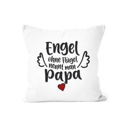 SpecialMe Dekokissen Kissen-Bezug Engel ohne Flügel nennt man Mama / Papa Geschenk zum Vatertag Muttertag SpecialMe®