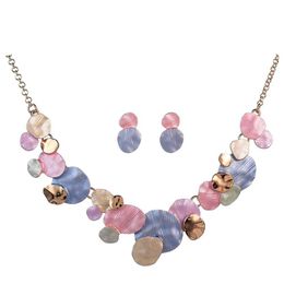 Mein Style Collier-Set Collier mit Ohrringen Plättchen COM037 (1 Stück