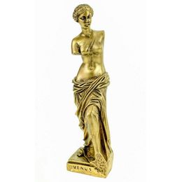 Kremers Schatzkiste Dekofigur Alabaster Venus von Milo Figur Skulptur 25 cm goldfarben Aphrodite