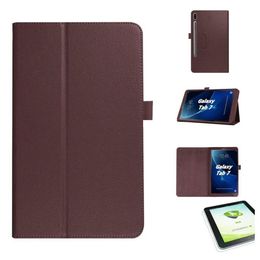Wigento Tablet-Hülle Aufstellbare Kunst-Leder Tasche für Samsung Galaxy Tab S7 T870 / T875 2020 Etuis Hülle Cover Schutz Case Zubehör