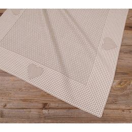 matches21 HOME & HOBBY matches21 HOME & HOBBY Tischdecke Mitteldecken Tischdecken Landhaus Premium LINA Stoffmix 70x70 cm (1-tlg)