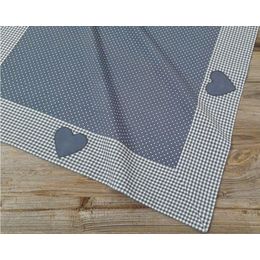 matches21 HOME & HOBBY matches21 HOME & HOBBY Tischdecke Mitteldecken Tischdecken Landhaus Premium LINA Stoffmix 70x70 cm (1-tlg)