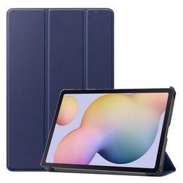Wigento Tablet-Hülle Für Samsung Galaxy Tab S7 Plus / S8 Plus Premium Smartcover Blau Tablet Tasche Etuis Hülle
