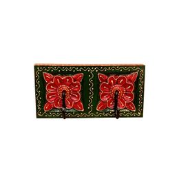 Casa Moro Wandgarderobe Orientalische Kleiderhaken Kaalab A handbemalte Hakenleiste (in schönen bunten Blumenmustern