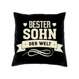 Soreso® Dekokissen (Made in Deutschland) Geschenke Set für Sohn Dekoratives Baumwoll Kissen