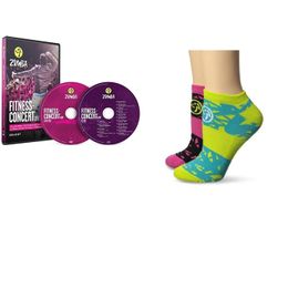 JOKA international Ganzkörpertrainer Fitness-Concert Live Zumba DVD+CD Set+ 2 x Zumba Socken