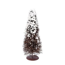 Vosteen Künstlicher Weihnachtsbaum Tanne FROST braun weiß beschneiter Dekotannenbaum aus Naturzweigen mit Schnee K