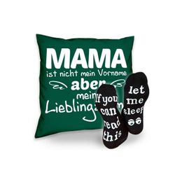 Soreso® Dekokissen Kissen Mama Lieblingsname & Sprüche Socken Sleep
